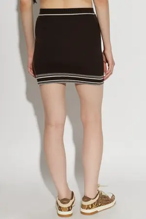 Amiri Knit Skirt With Striped Accents