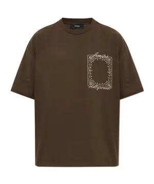 Amiri Graphic Logo T-shirt - Brown