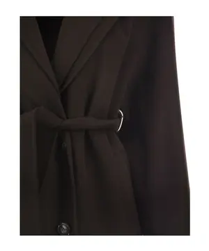 Sportmax Belted Long Coat - Brown