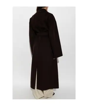 Sportmax Belted Long Coat - Brown
