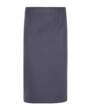 MAISON MARGIELA Asymmetric Midi Skirt - Grey Brown