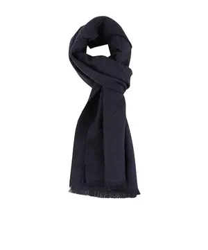 Emporio Armani Frayed Edge Scarf - Black