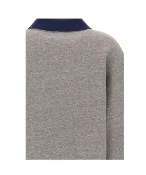Polo Ralph Lauren Long Sleeve Sweatshirt With Polo Collar - Grey
