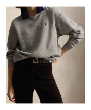 Polo Ralph Lauren Long Sleeve Sweatshirt With Polo Collar - Grey