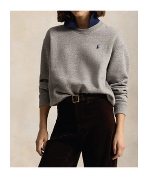 Polo Ralph Lauren Long Sleeve Sweatshirt With Polo Collar - Grey