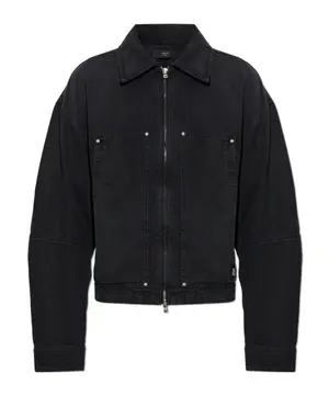 Amiri Boxy Zip-front Denim Jacket