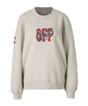 Off-White Logo-print Crew-neck Sweater