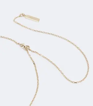 Victoria Beckham Ambra Gold-plated Resin Pendant Necklace