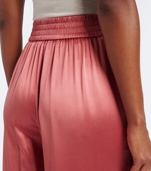 JOSEPH Dijon Silk Satin Wide-leg Pants