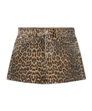 RE/DONE Print Mini Skirt