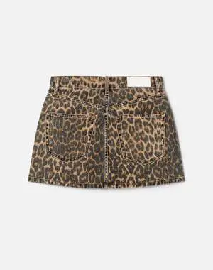RE/DONE Print Mini Skirt