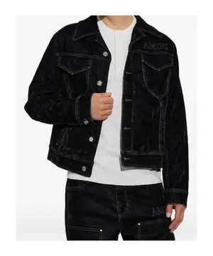 Amiri Logo Embroidered Denim Jacket