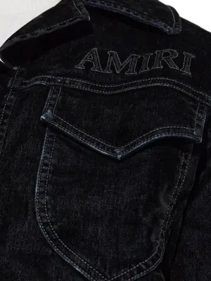 Amiri Logo Embroidered Denim Jacket