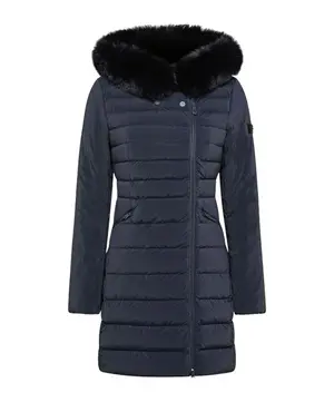 Peuterey Long-sleeved Down Jacket With Detachable Fur-trimmed Hood
