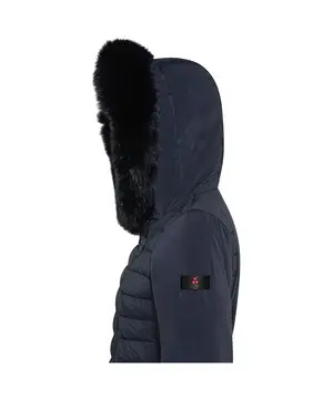 Peuterey Long-sleeved Down Jacket With Detachable Fur-trimmed Hood