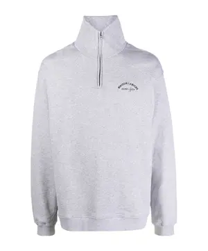 Maison Labiche Half-zip Logo Sweatshirt