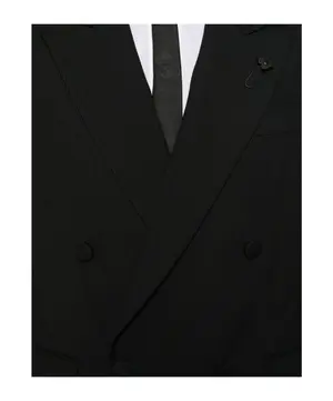LARDINI Double-breasted Peak-lapel Jacket