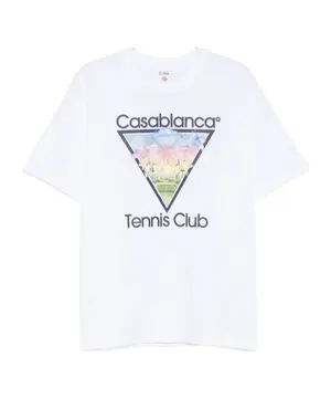 Casablanca Logo Short-sleeve T-shirt - White