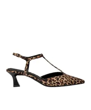 STUART WEITZMAN Vinnie T-strap Pump - Leopard