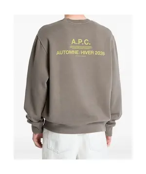 A.p.c. Logo-print Crew-neck Sweater