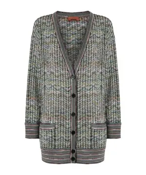 Missoni Sequin-embellished Zigzag-pattern Cardigan
