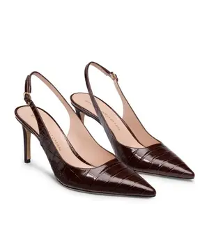 STUART WEITZMAN Power Slingback 75 - Walnut