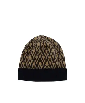 Valentino Garavani Knitted Beanie - Brown