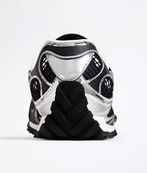 Bottega Veneta Orbit Lace-up Sneakers - Black/silver