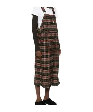 R13 Plaid Overalls