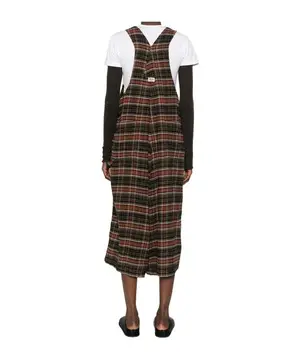 R13 Plaid Overalls