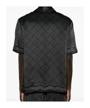 Casablanca Radiating Monogram Silk Shirt