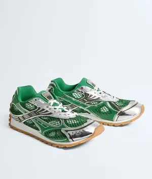 Bottega Veneta Orbit Low-top Sneakers - Tree Bark Green/adidas Green
