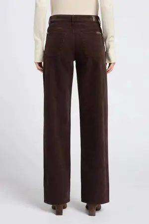 7 For All Mankind Stovepipe Belt-loop Corduroy Trousers