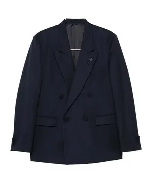 LARDINI Double-breasted Peak-lapel Jacket