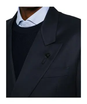 LARDINI Double-breasted Peak-lapel Jacket