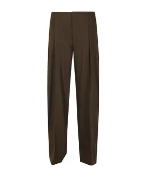 Alberta Ferretti Pleated Wide-leg Trousers