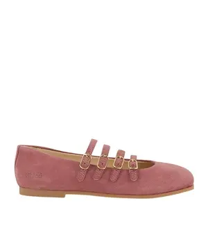 Chloé Buckle-fastening Leather Ballet Flats