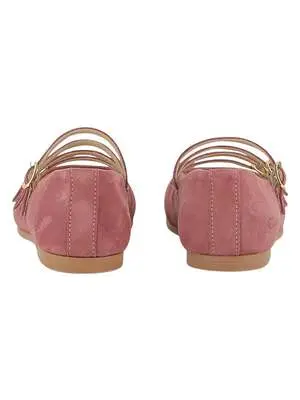 Chloé Buckle-fastening Leather Ballet Flats