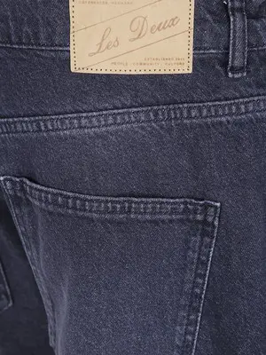 LES DEUX Washed-effect Straight-leg Jeans