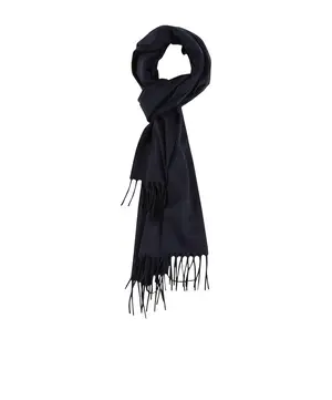 LARDINI Tasseled Scarf - Blue