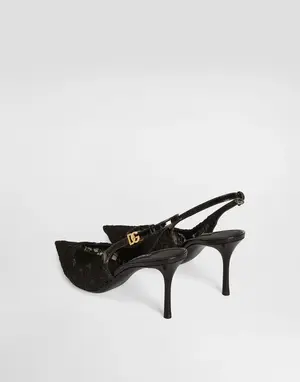 Dolce & Gabbana Lace Slingback Pumps