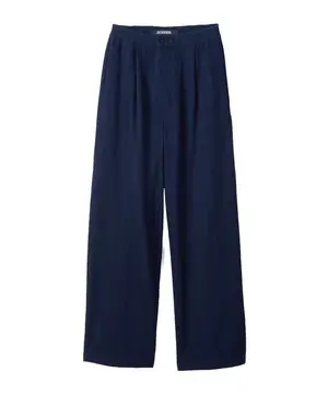 Jacquemus Mid-rise Wide Leg Jeans - Navy