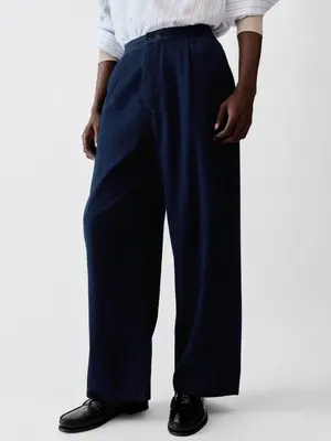 Jacquemus Mid-rise Wide Leg Jeans - Navy