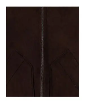 COLMAR Suede Zip-up Hooded Jacket
