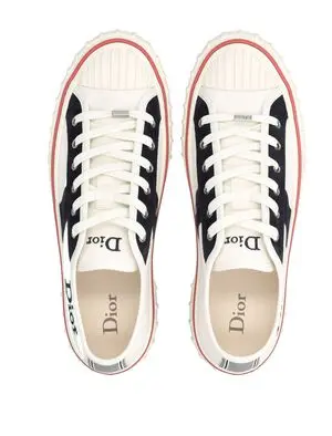 Dior Hooper Low-top Canvas Sneakers - White