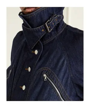 Dries Van Noten Long Sleeve Denim Jacket - Blue