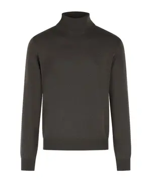 GRAN SASSO Turtleneck Sweater - Brown