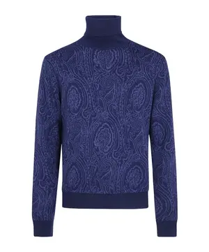 Etro Turtle Neck Sweater - Blue