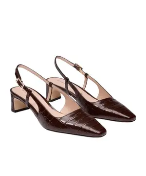 STUART WEITZMAN Baby Babette Slingback Pumps - Walnut