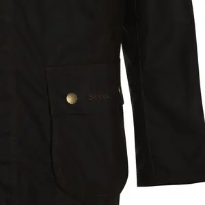 Barbour Waxed Cotton Jacket With Stand Collar